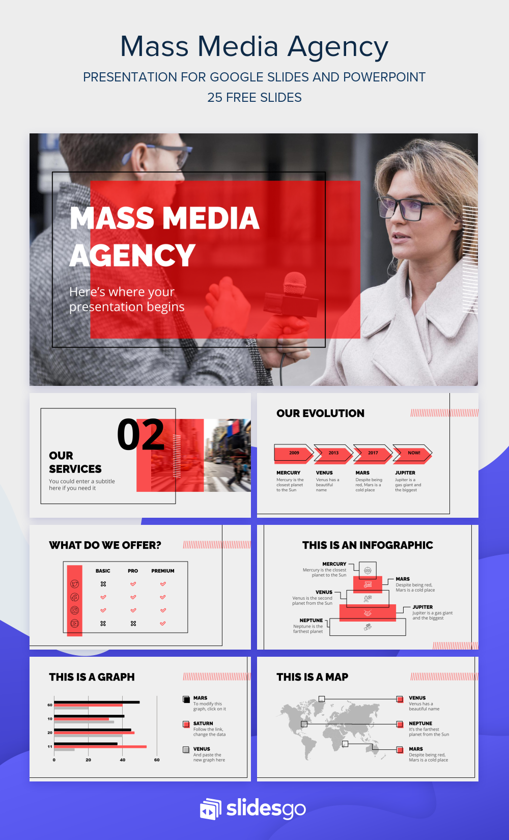 Page 2 | Mass Media Agency Google Slides and PowerPoint template