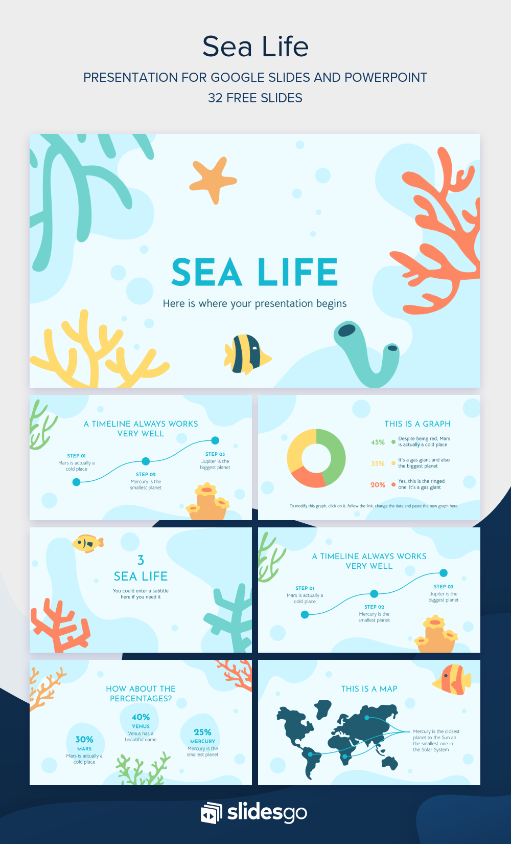 Page 4 | Sea Life Google Slides theme & PowerPoint template