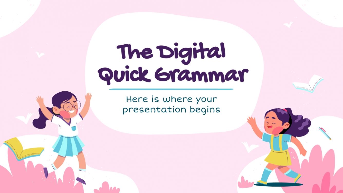 The Digital Quick Grammar Google Slides & PPT template