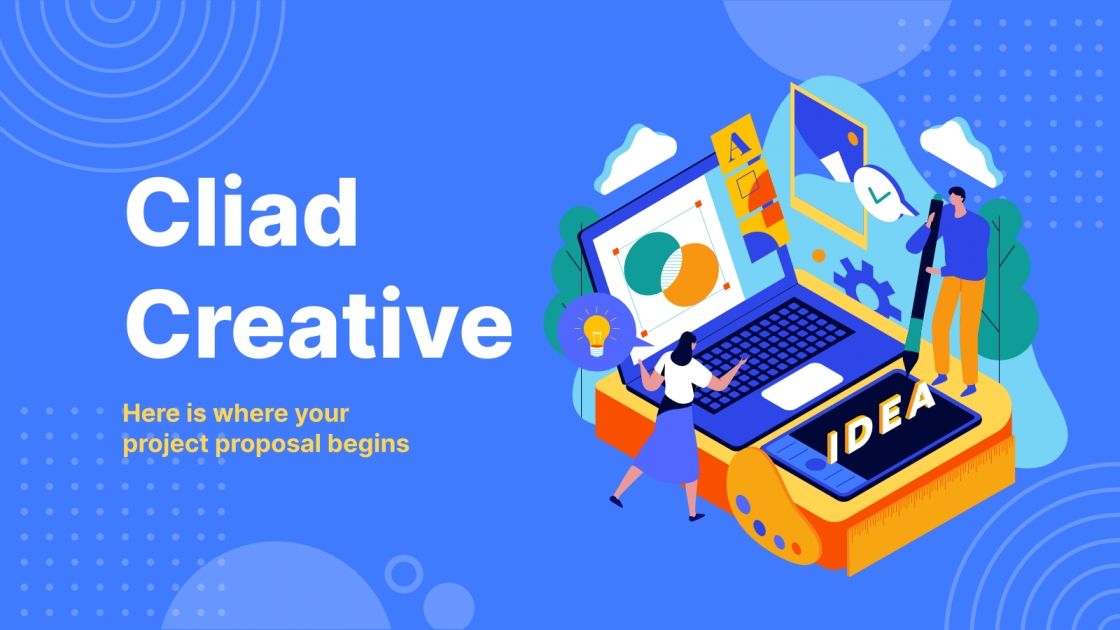 Cliad Creative Project Proposal Google Slides & PPT template