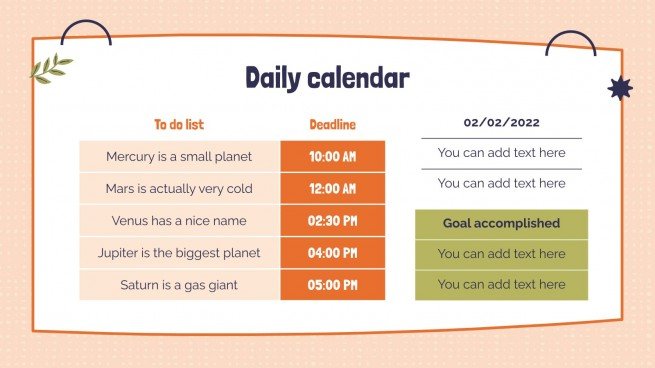 Today's Cartoon and Cozy Planner | Google Slides & PPT theme