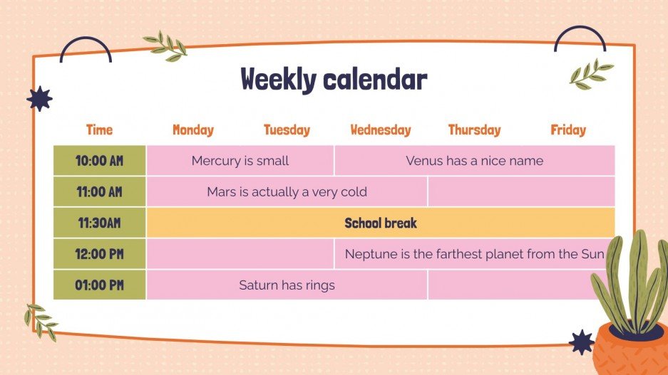 Today's Cartoon and Cozy Planner | Google Slides & PPT theme