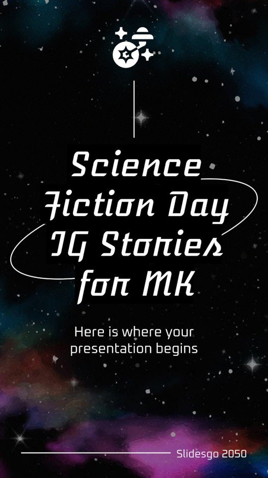 Science Fiction Day IG Stories for MK | Google Slides & PPT