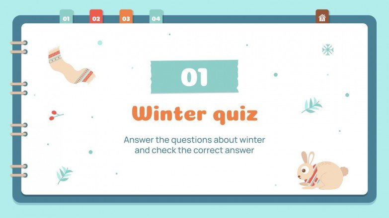 Cuaderno de actividades de invierno | Google Slides y PPT