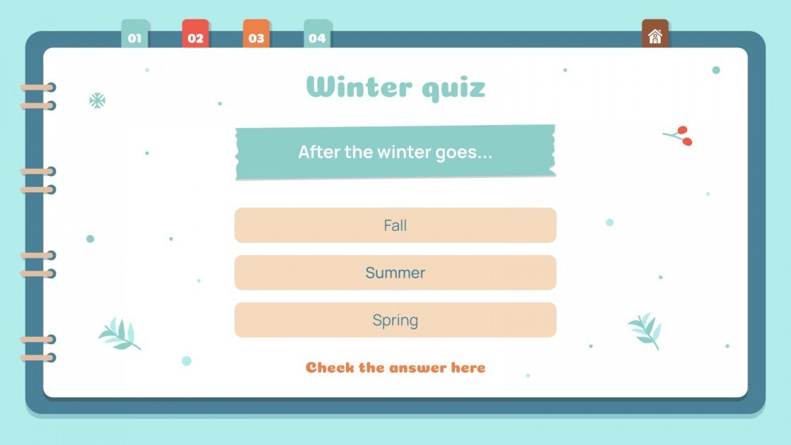 Cuaderno de actividades de invierno | Google Slides y PPT
