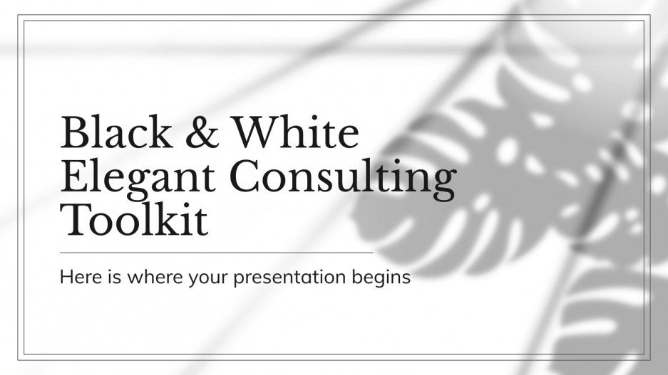 Free Black and White templates for Google Slides and PowerPoint