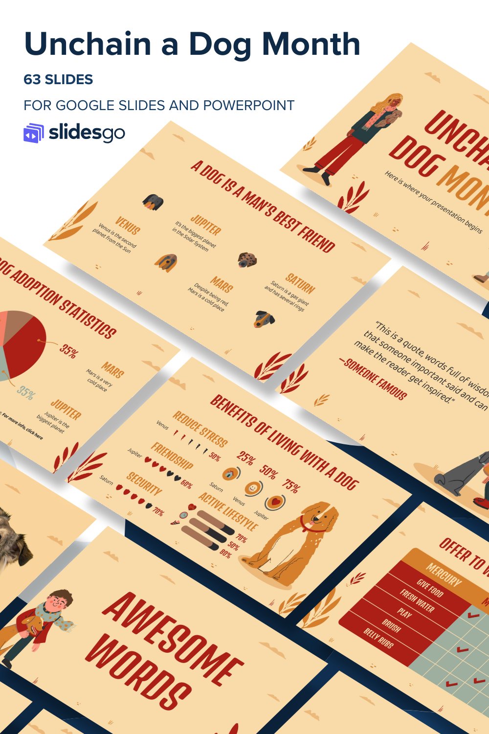 Unchain a Dog Month | Google Slides & PowerPoint template