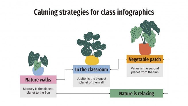 Calming Strategies for Class Infographics | Google Slides & PPT