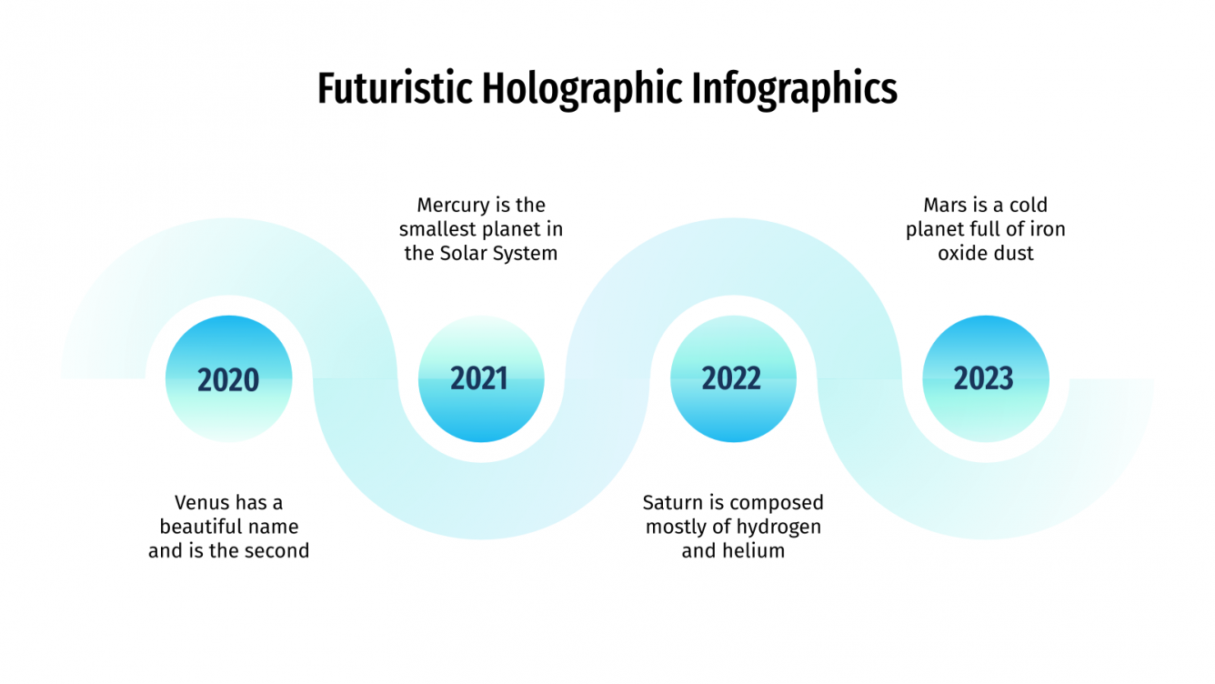 Futuristic Holographic Infographics Google Slides & PowerPoint