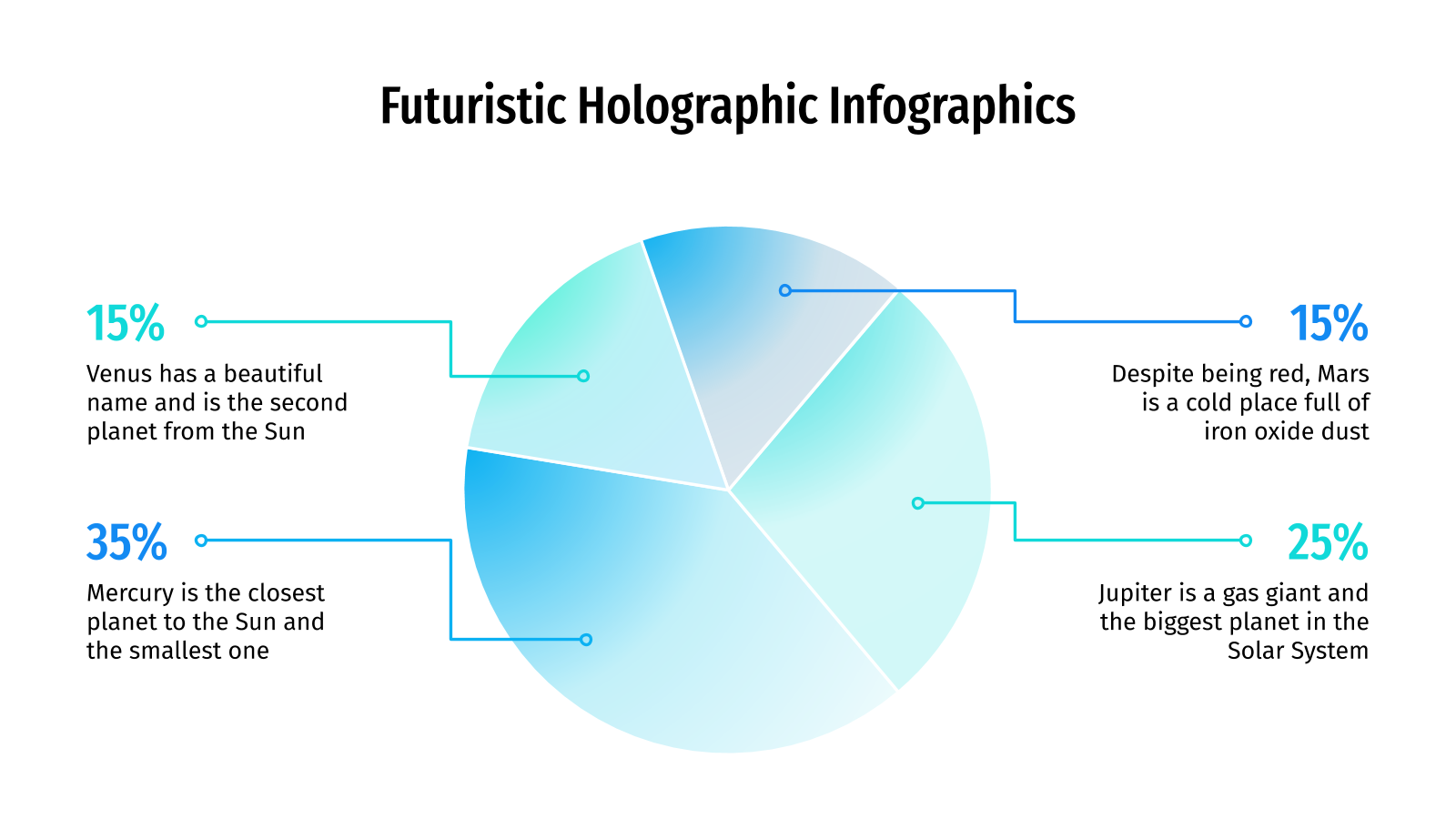 Futuristic Holographic Infographics Google Slides & PowerPoint