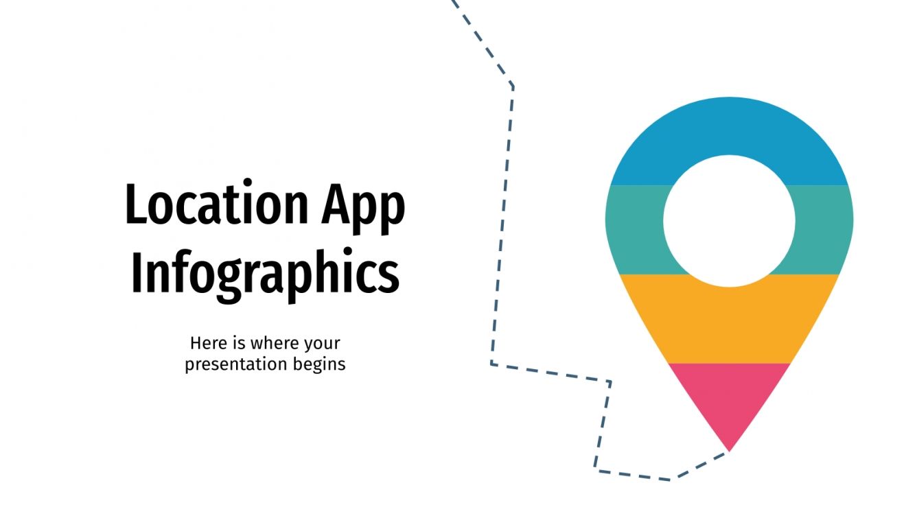 Location App Infographics for Google Slides & PowerPoint