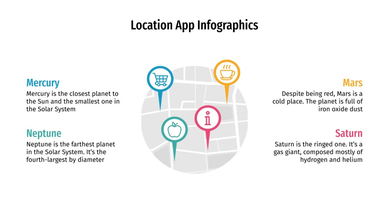 Location App Infographics for Google Slides & PowerPoint