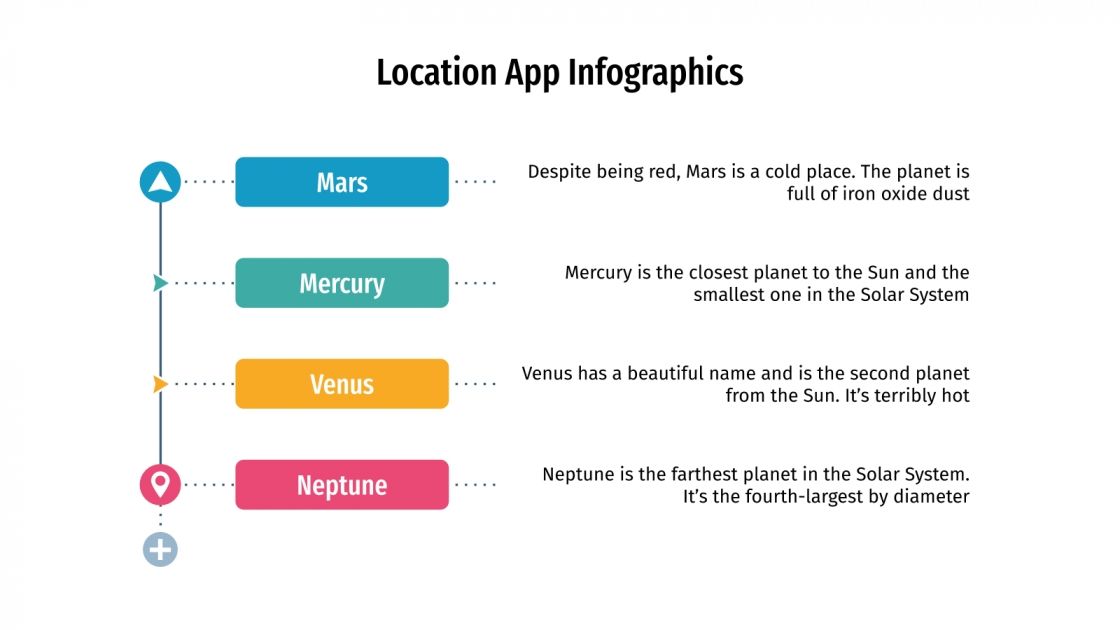 Location App Infographics for Google Slides & PowerPoint