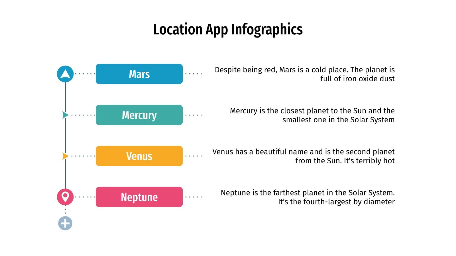 Location App Infographics for Google Slides & PowerPoint
