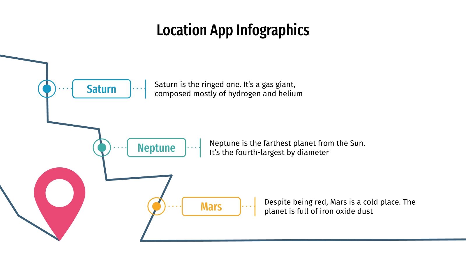 Location App Infographics for Google Slides & PowerPoint
