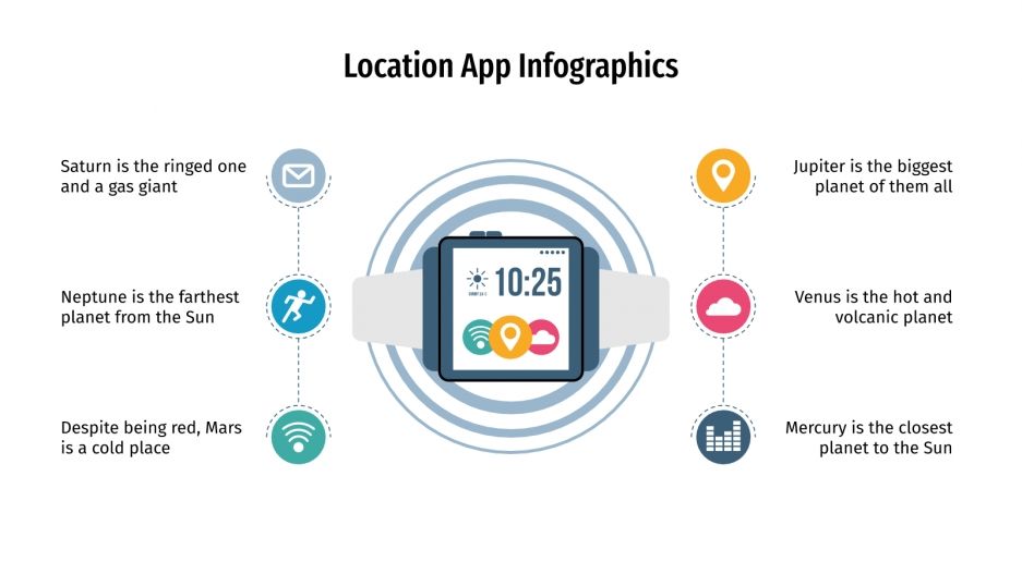Location App Infographics for Google Slides & PowerPoint