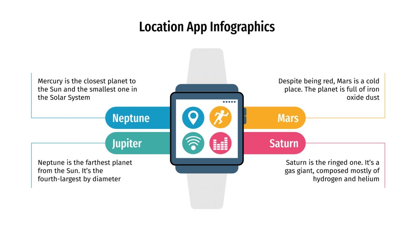Location App Infographics for Google Slides & PowerPoint