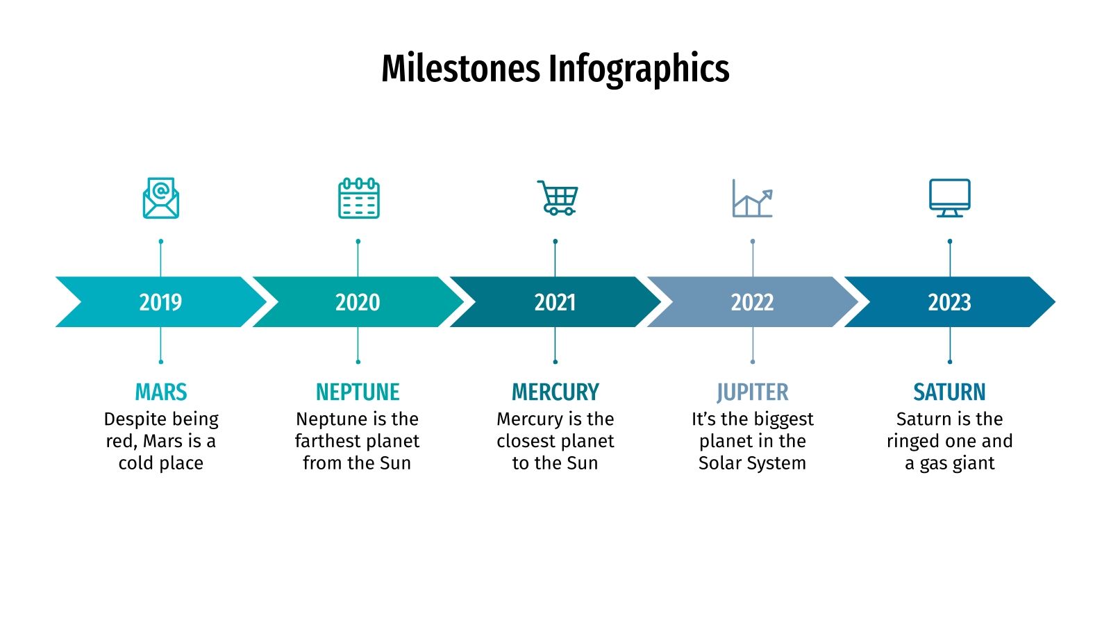 Milestones Infographics for Google Slides & PowerPoint