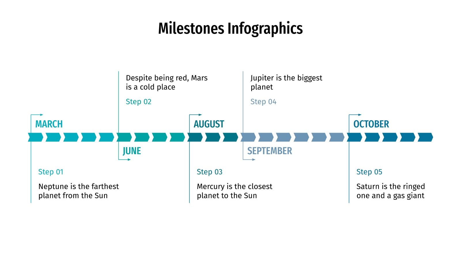 Milestones Infographics for Google Slides & PowerPoint