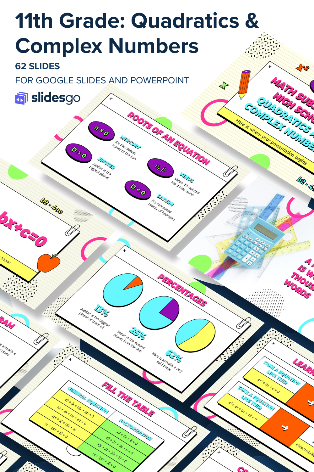 Quadratics and Complex Numbers for 11th grade