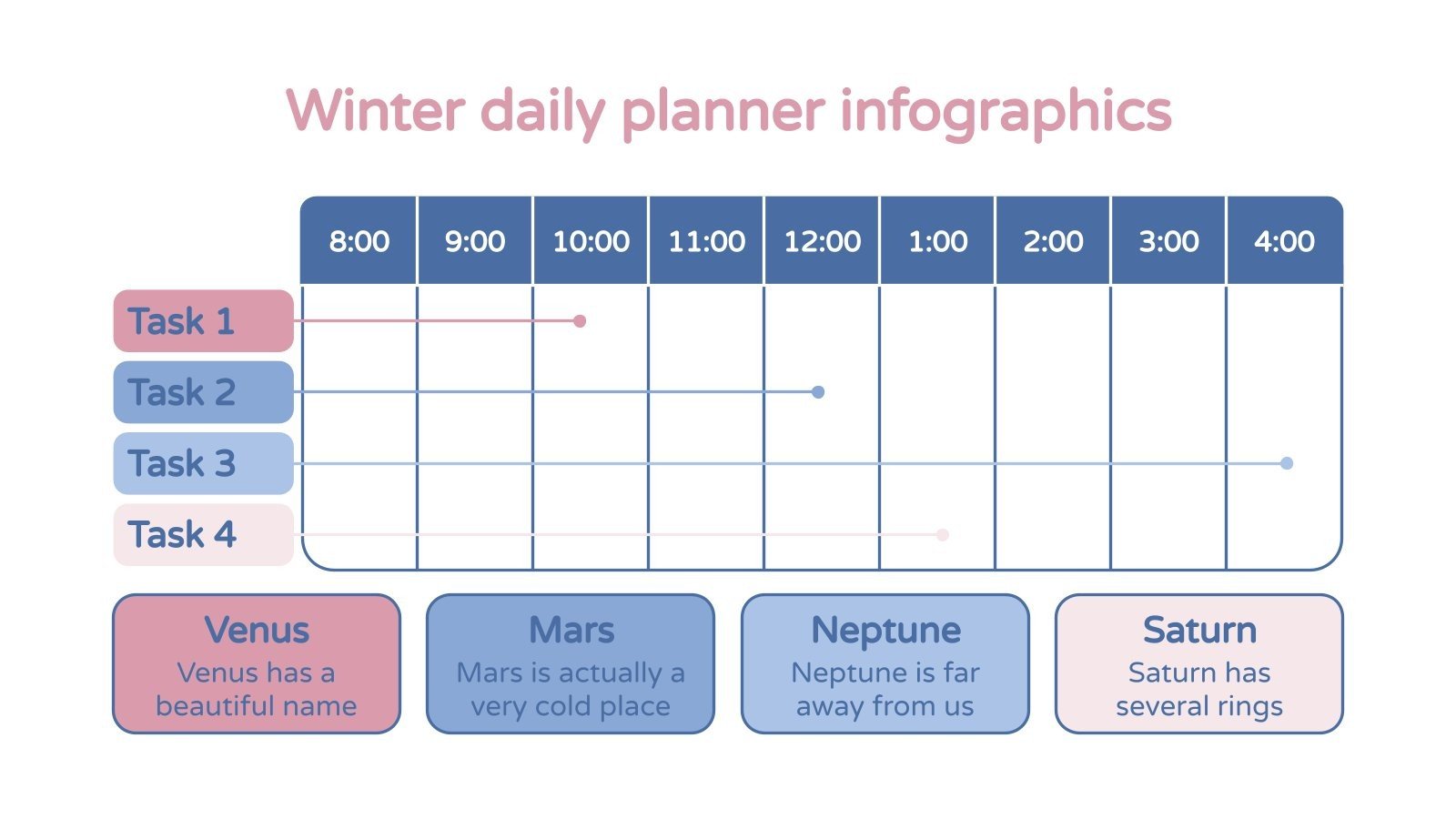 Winter Daily Planner Infographics | Google Slides & PowerPoint