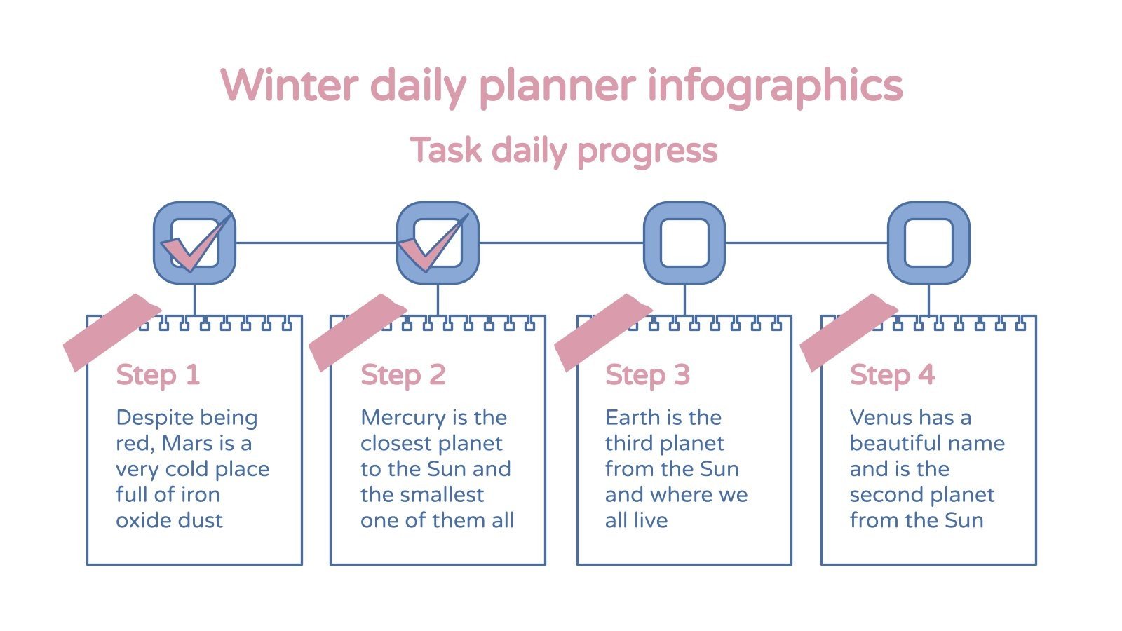 Winter Daily Planner Infographics | Google Slides & PowerPoint