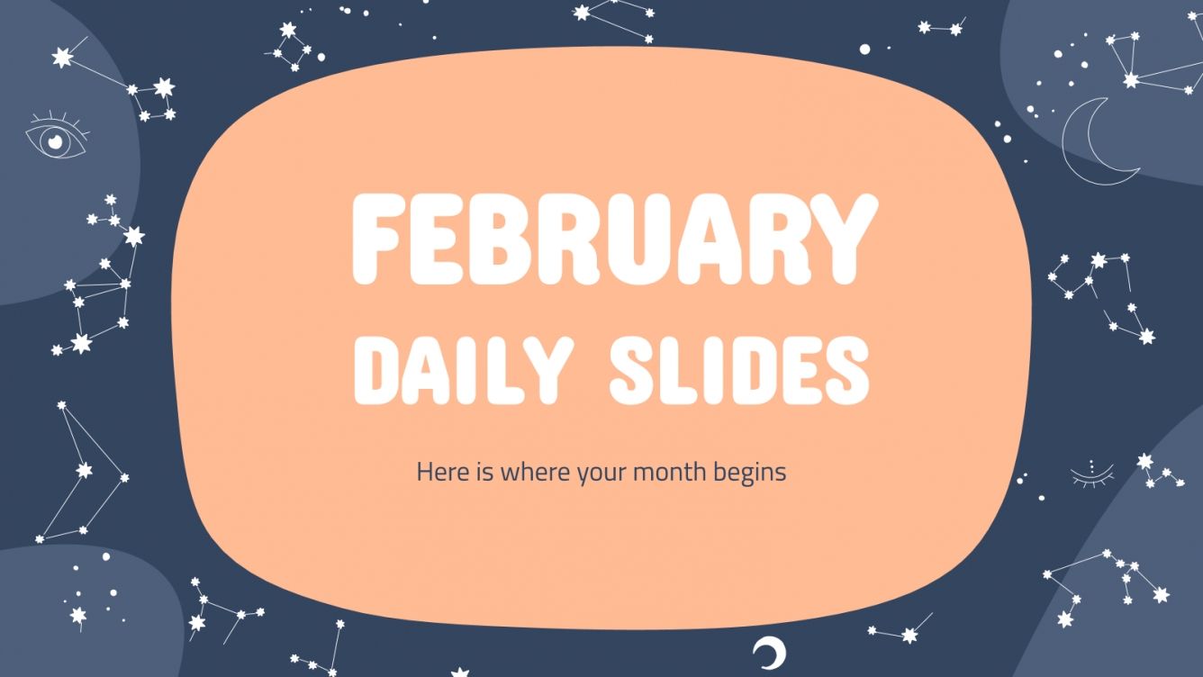 February Daily Slides Google Slides & PowerPoint template