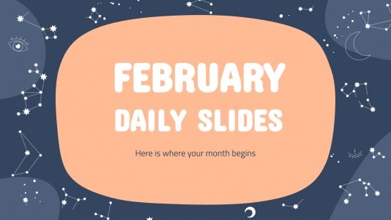 February Daily Slides Google Slides & PowerPoint template