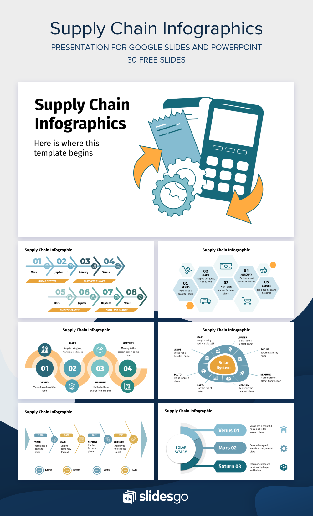Supply Chain Infographics for Google Slides & PowerPoint