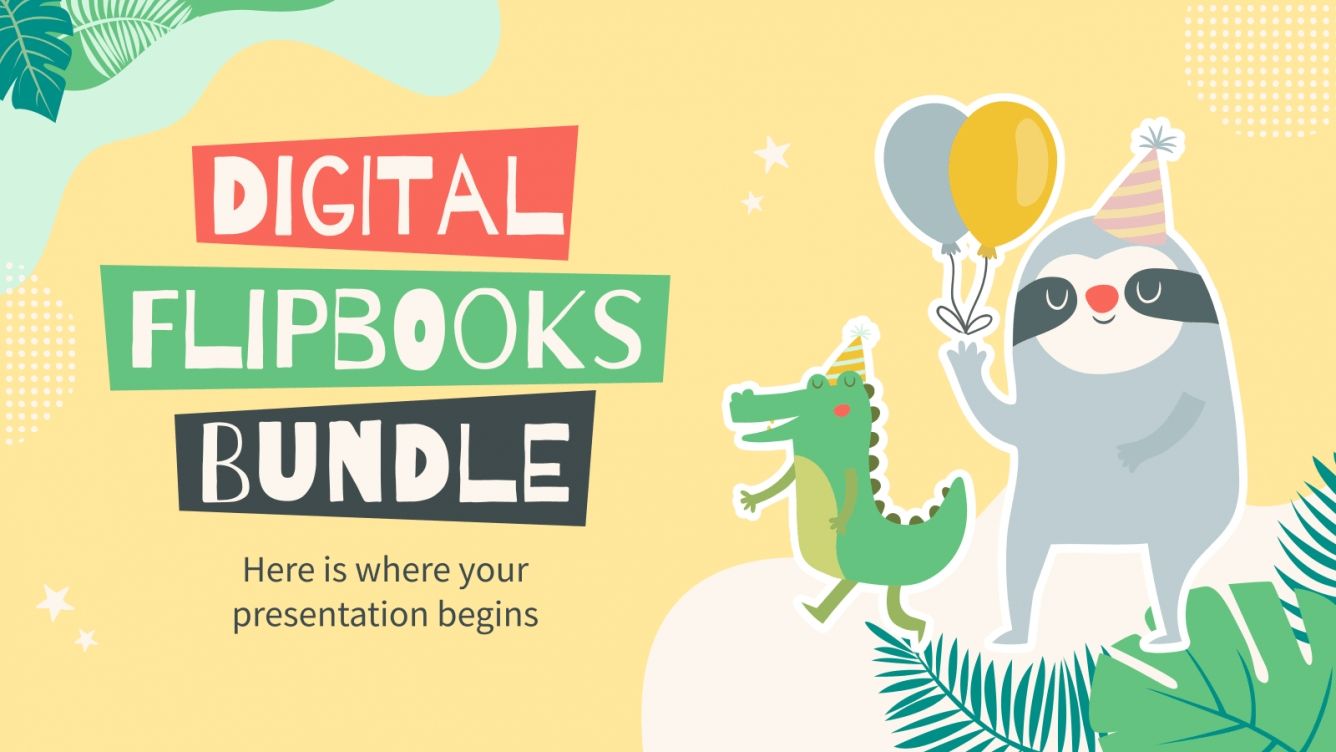 Digital Flipbooks Bundle Google Slides & PowerPoint template