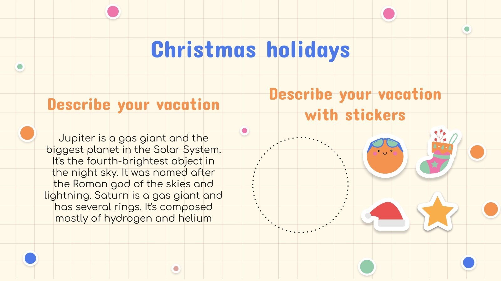 About Me: My Favorite Holidays | Google Slides & PPT