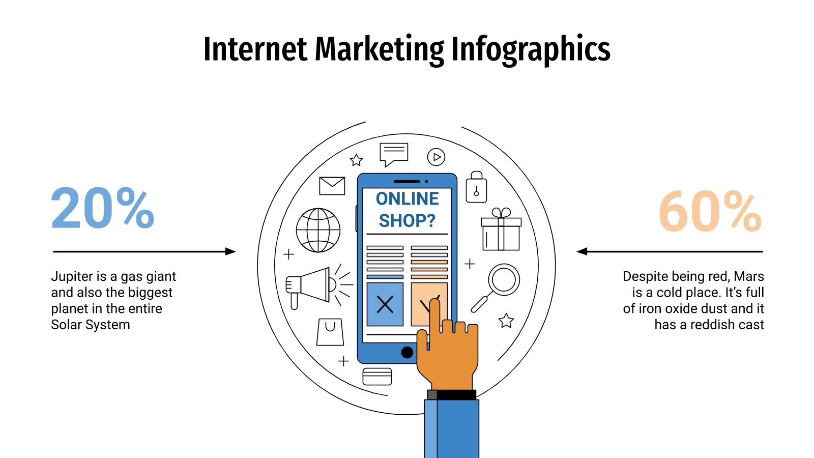 Internet Marketing Infographics for Google Slides & PowerPoint