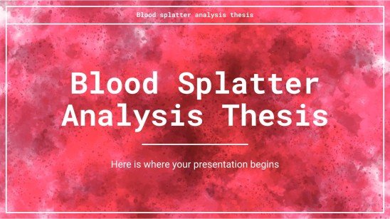 Free templates about blood for Google Slides and PowerPoint