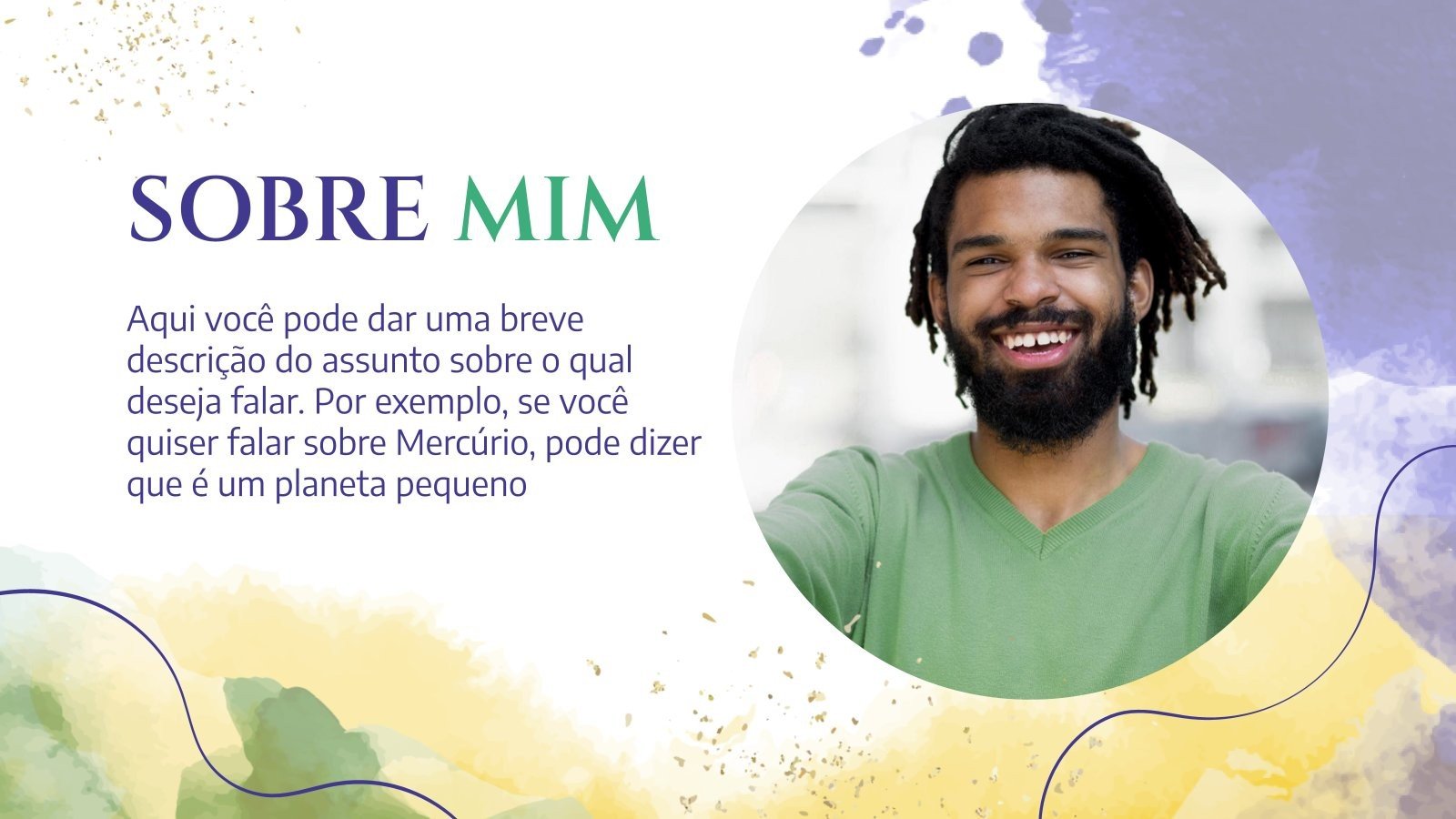 CV de artista brasileño | Tema de Google Slides y PowerPoint