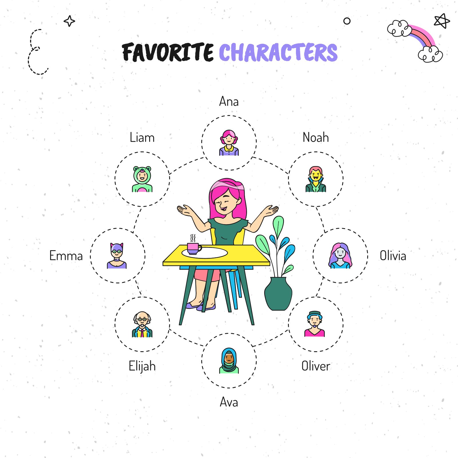 Meet the Artists! IG Square Post | Google Slides & PPT