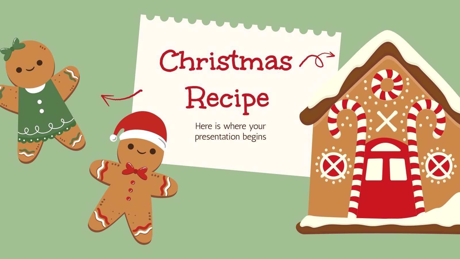 Christmas Recipe Google Slides Theme & PowerPoint Template