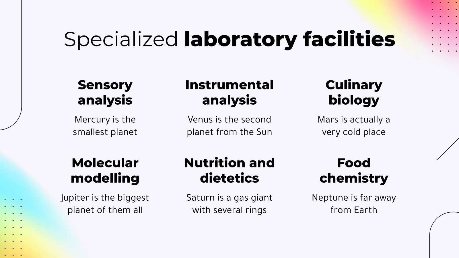 College: Food Sciences & Technology | Google Slides & PPT