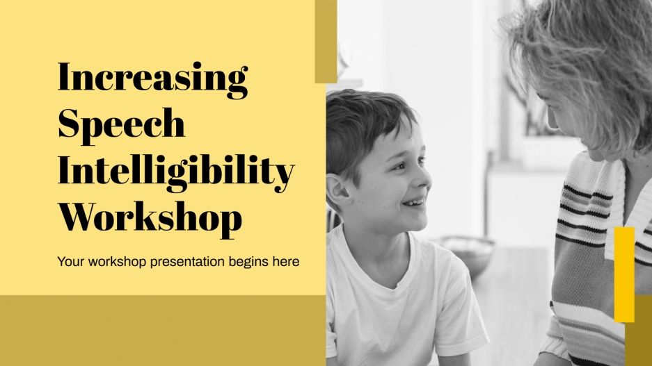Increasing Speech Intelligibility Google Slides & PPT template