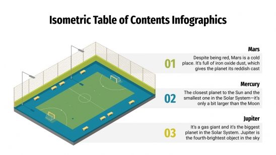Isometric Table of Contents for Google Slides and PowerPoint