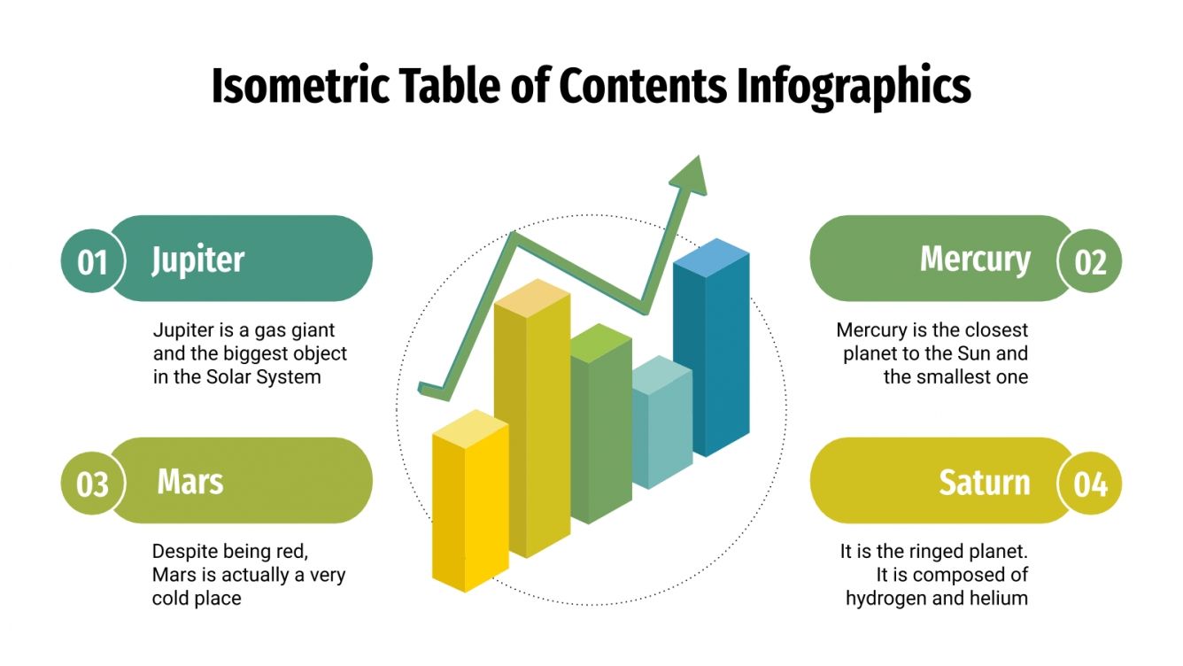 Isometric Table of Contents for Google Slides and PowerPoint