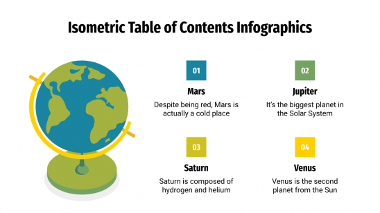 Índices isométricos | Plantilla de Google Slides & PowerPoint