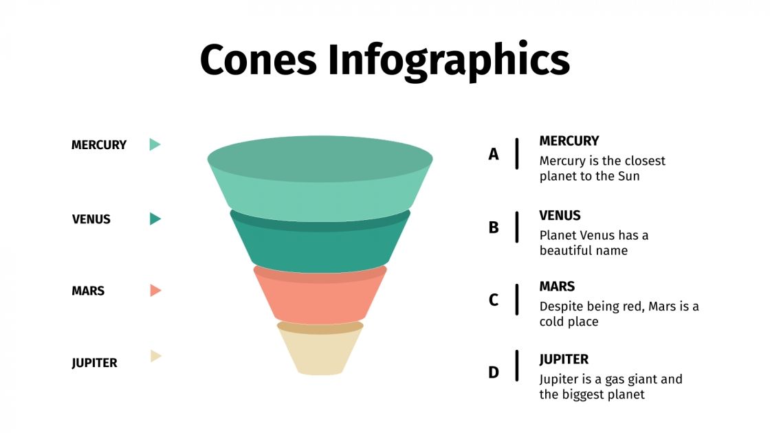 Cones Infographics for Google Slides & PowerPoint