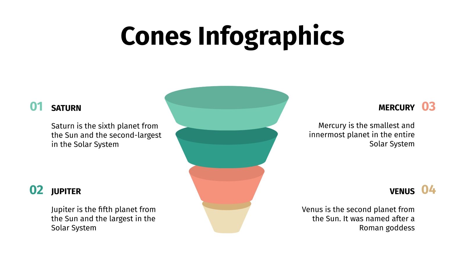 Cones Infographics for Google Slides & PowerPoint