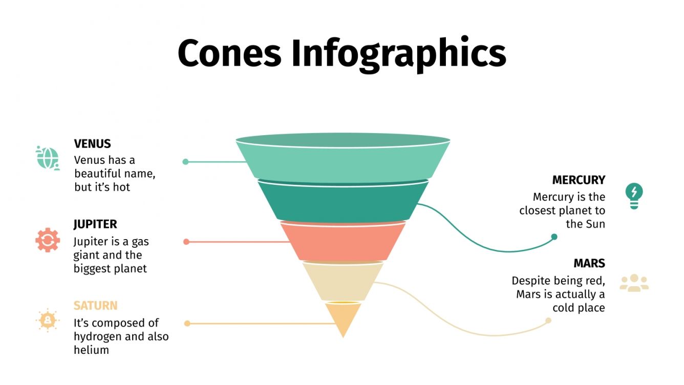 Cones Infographics for Google Slides & PowerPoint