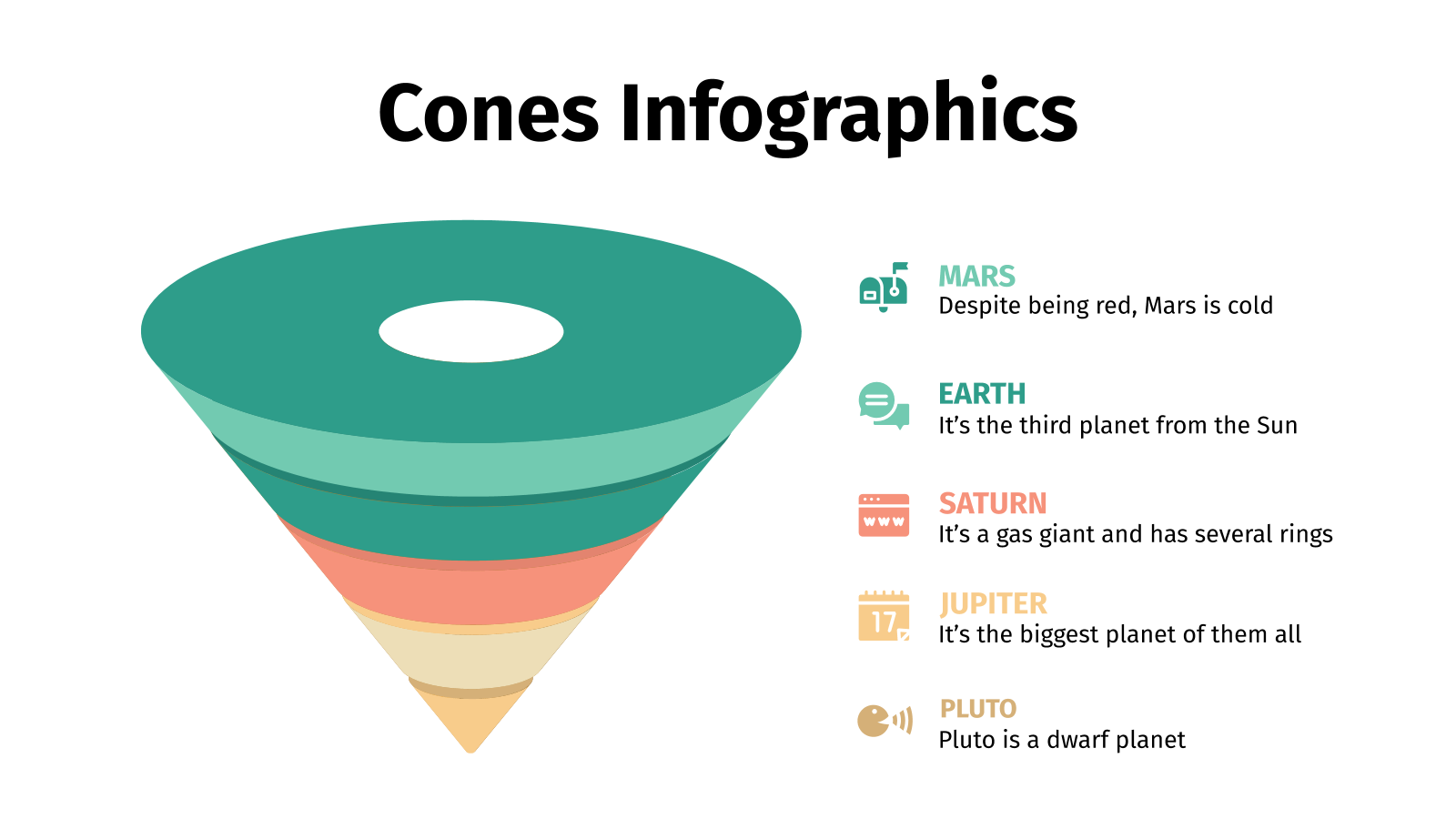 Cones Infographics for Google Slides & PowerPoint