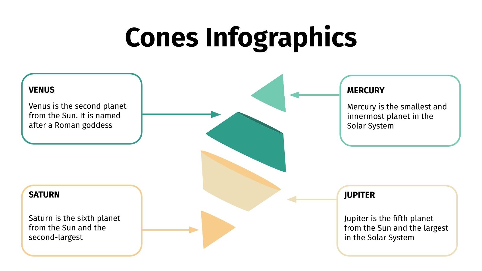 Cones Infographics for Google Slides & PowerPoint