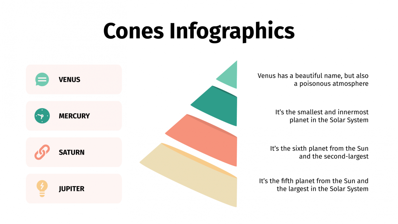 Cones Infographics for Google Slides & PowerPoint
