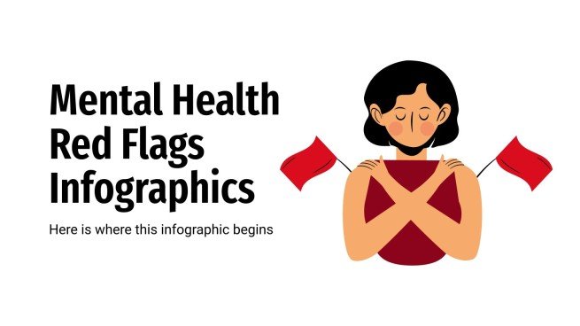Mental Health Red Flags Infographics | Google Slides & PPT
