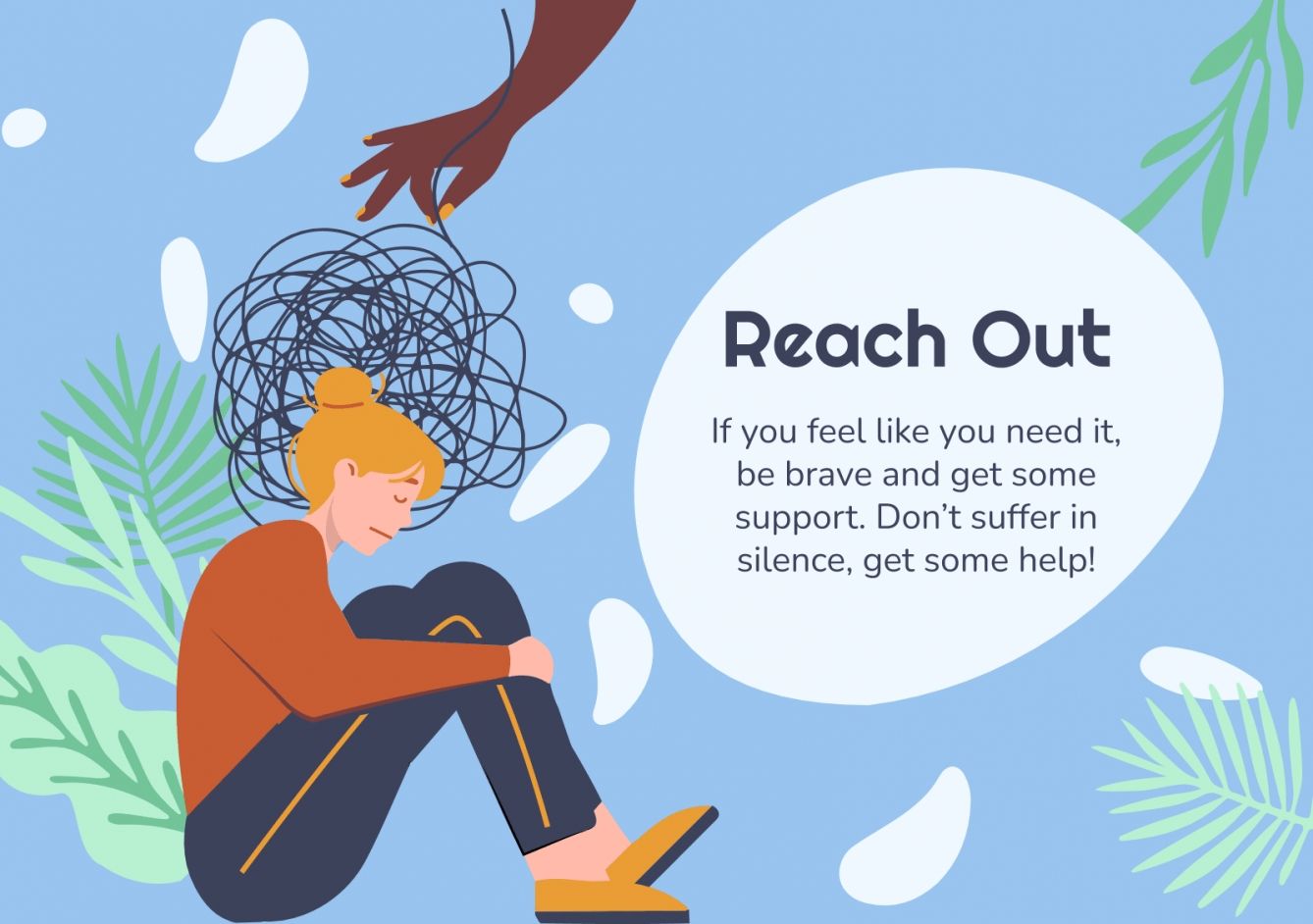 How to Get Through Blue Monday Google Slides & PPT template