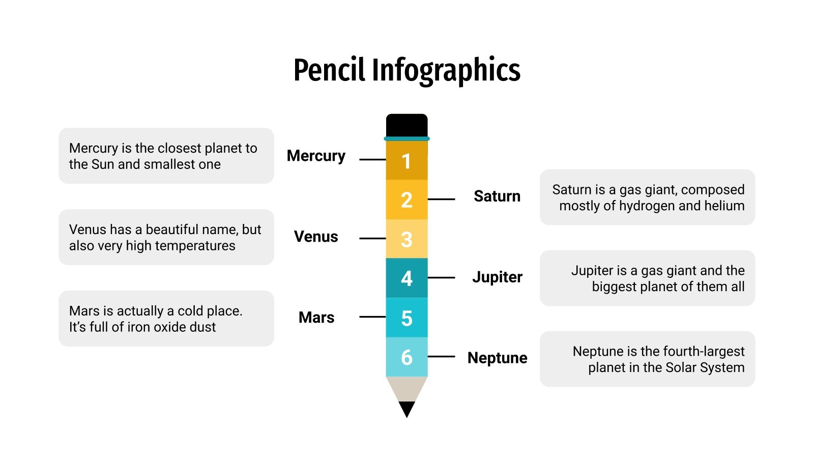 Pencil Infographics for Google Slides & PowerPoint
